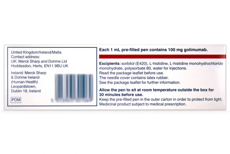 Simponi 100mg/1ml Pre-filled Pen - Infusion Depot